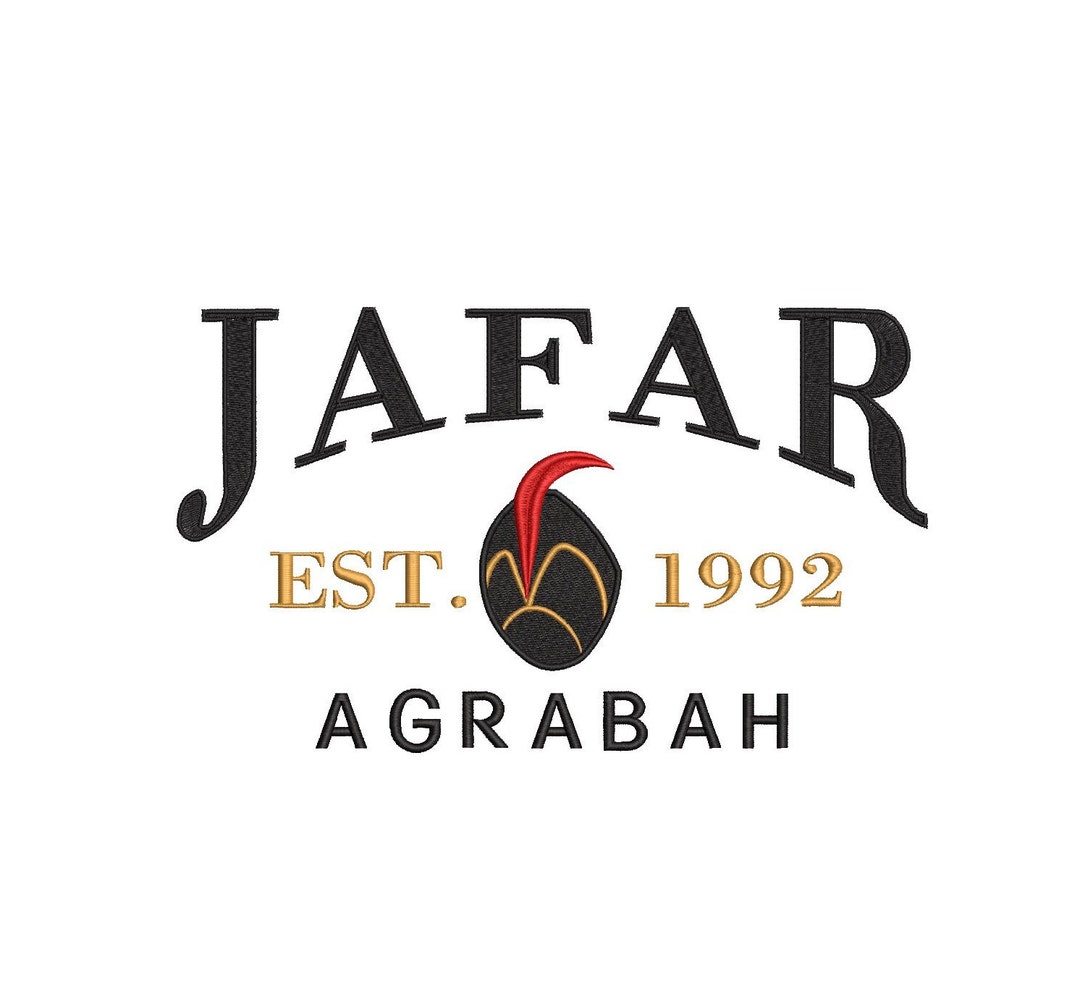 Jafar From Aladdin Machine Embroidery. Established 1992 - Etsy