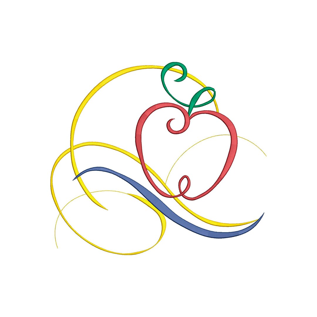Abstract Princess Snow White Logo Machine Embroidery. - Etsy