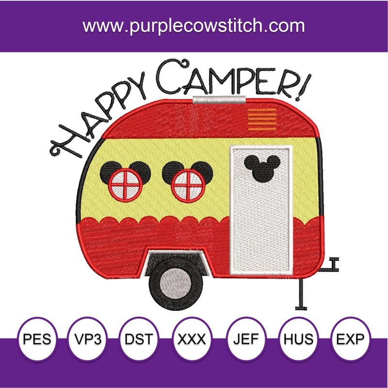 Camper Embroidery - Etsy