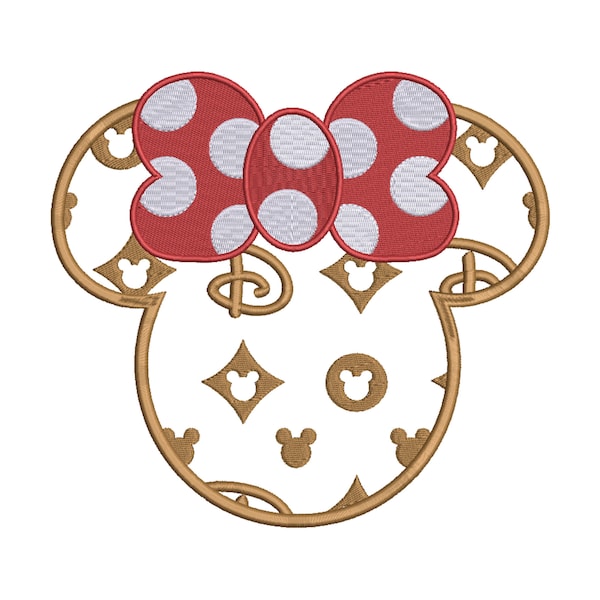 Minnie Mouse Embroidery Design - Etsy