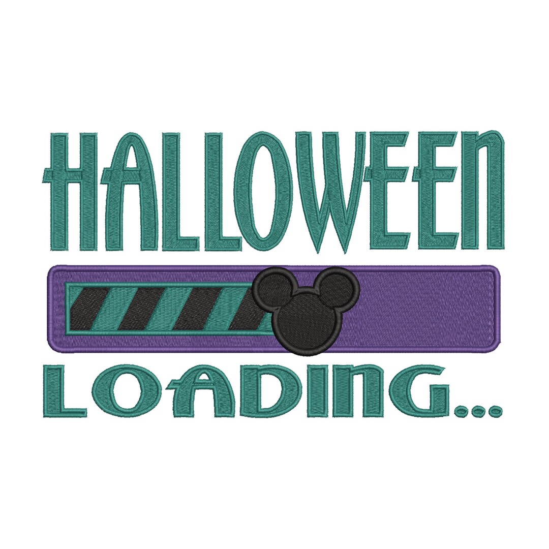 Halloween Loading Machine Embroidery Design. - Etsy