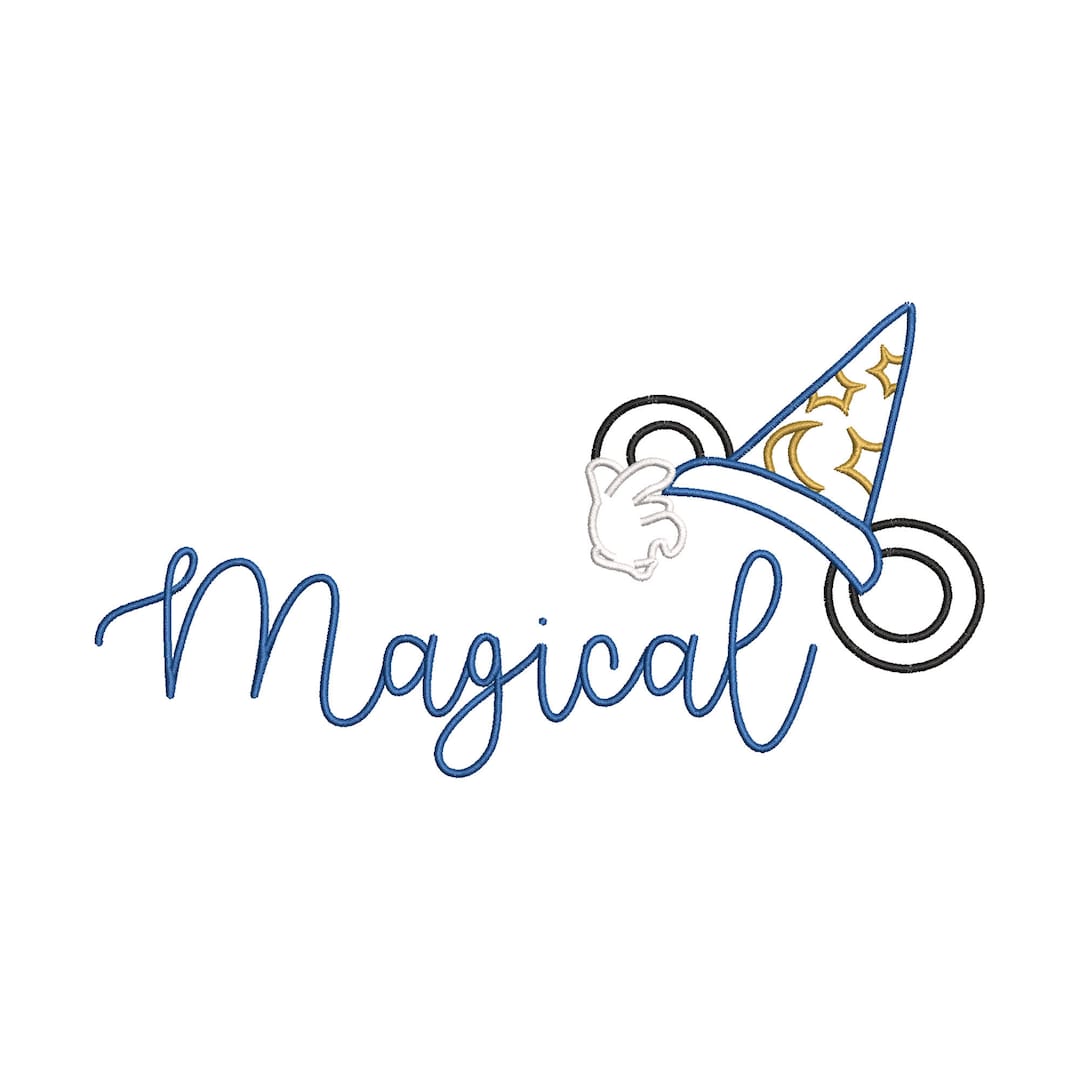 Sorcerer Hat Magical Machine Embroidery Design. - Etsy