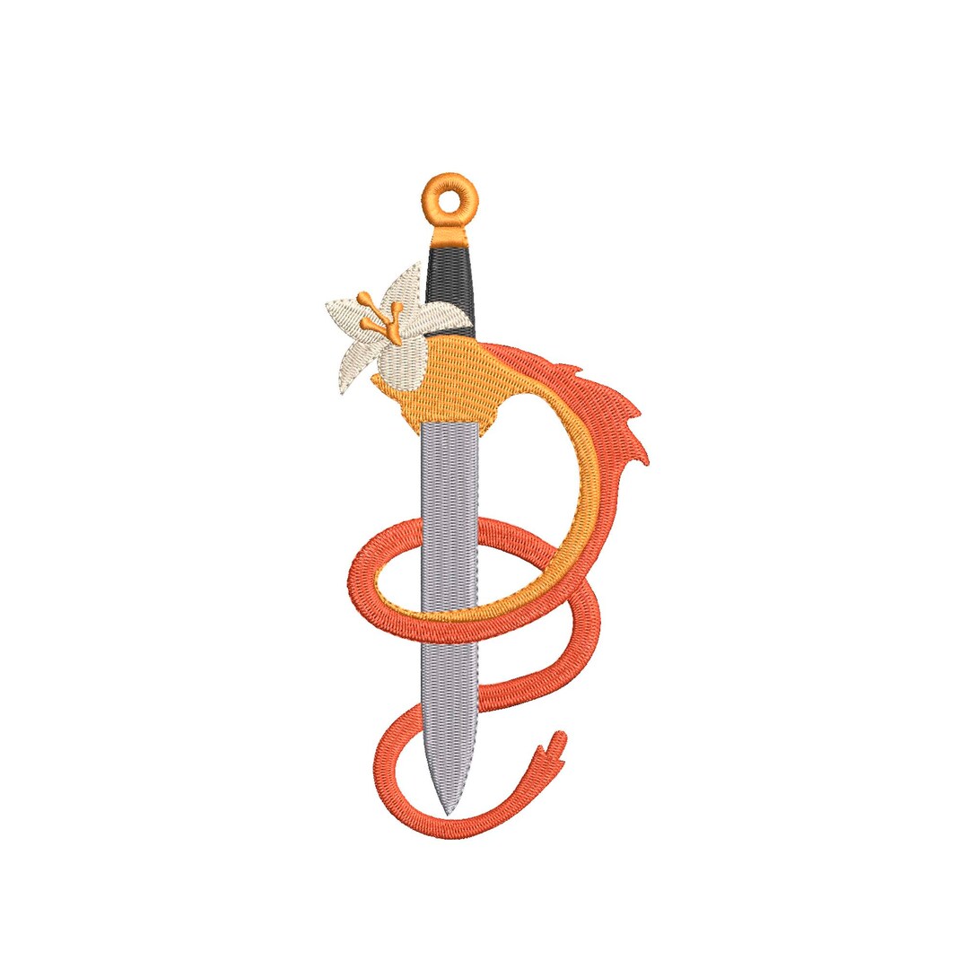 Princess Mulan Sword Inspired, Machine Embroidery Design - Etsy