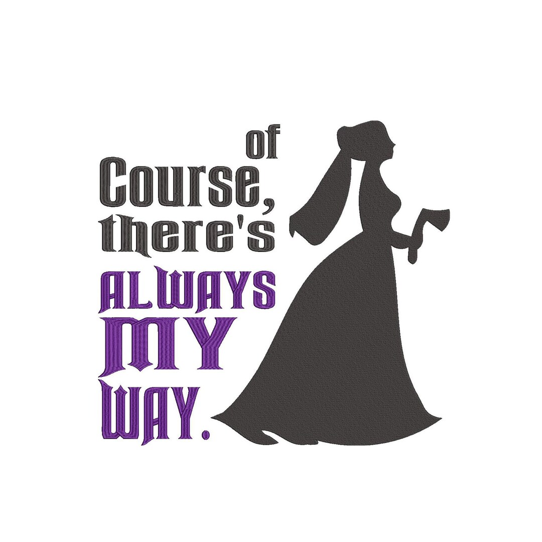 Haunted Mansion Bride Machine Embroidery Design. of Course, There's ...