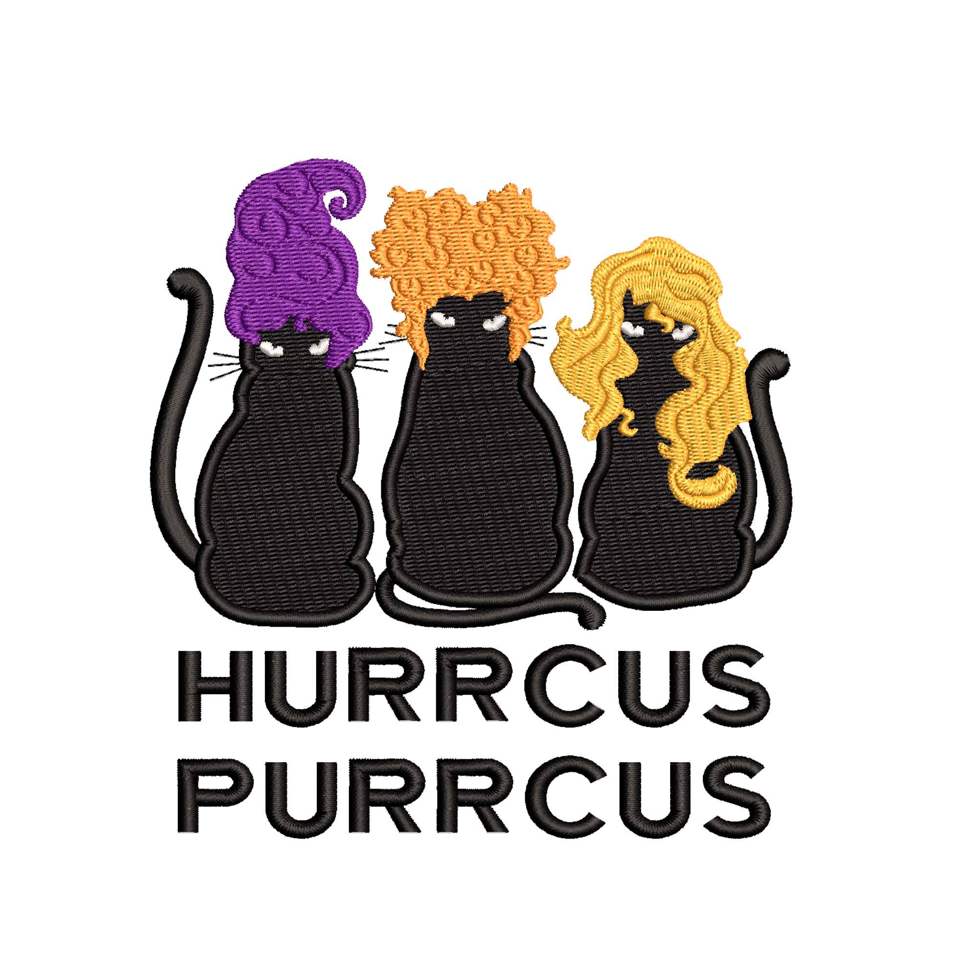 Hocus Pocus Movie Inspired Machine Embroidery Design. Hurrcus - Etsy