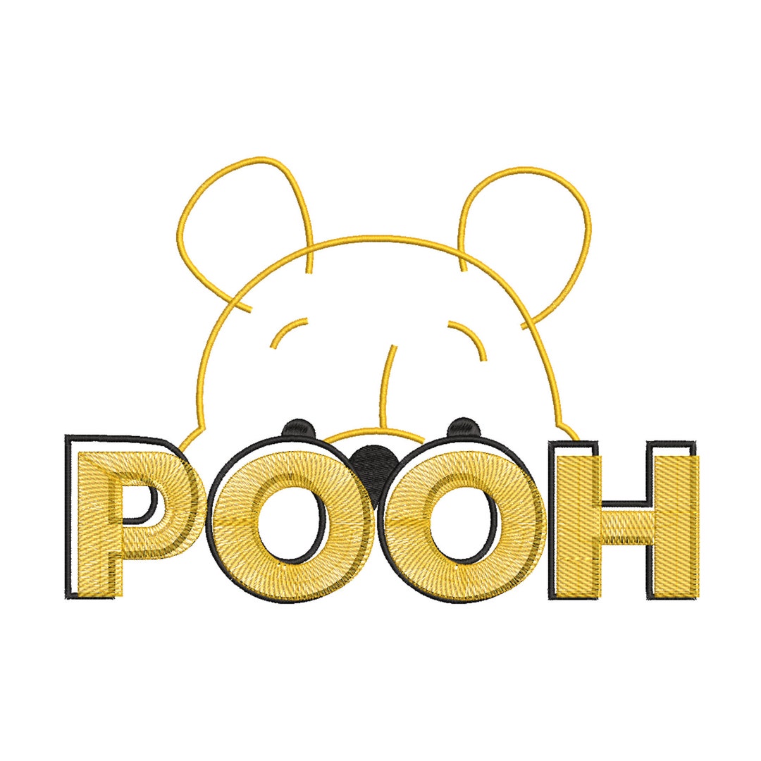 Pooh Machine Embroidery Design. - Etsy
