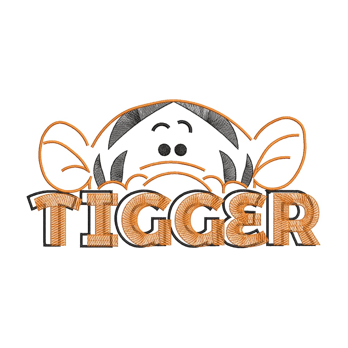 Tigger Machine Embroidery Design. - Etsy