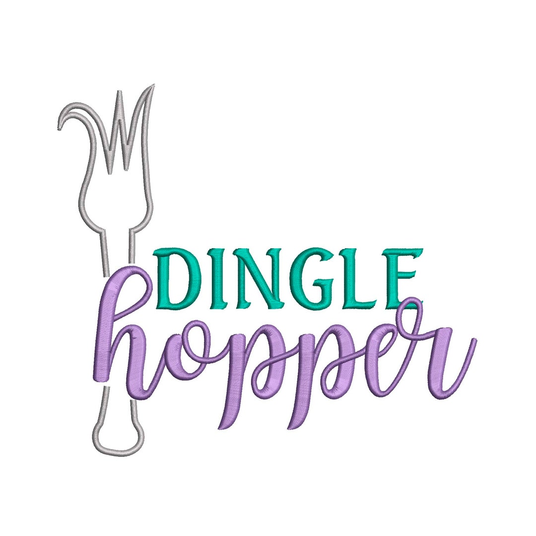 My Little Mermaid Ariel Inspired Machine Embroidery. Dinglehopper - Etsy