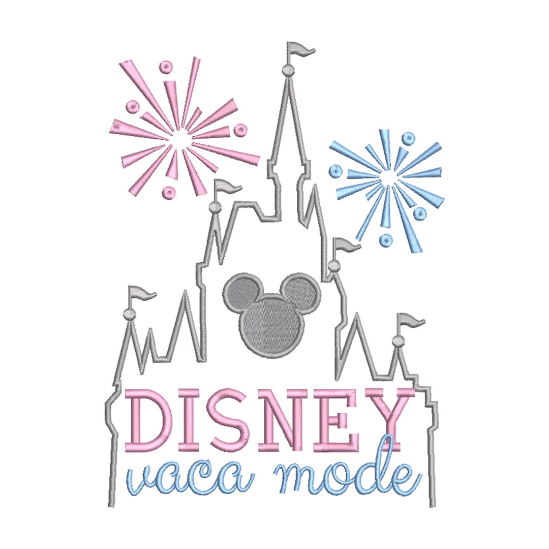 Happiest Place on Earth. Vaca Mode. Magical Park Machine Embroidery ...