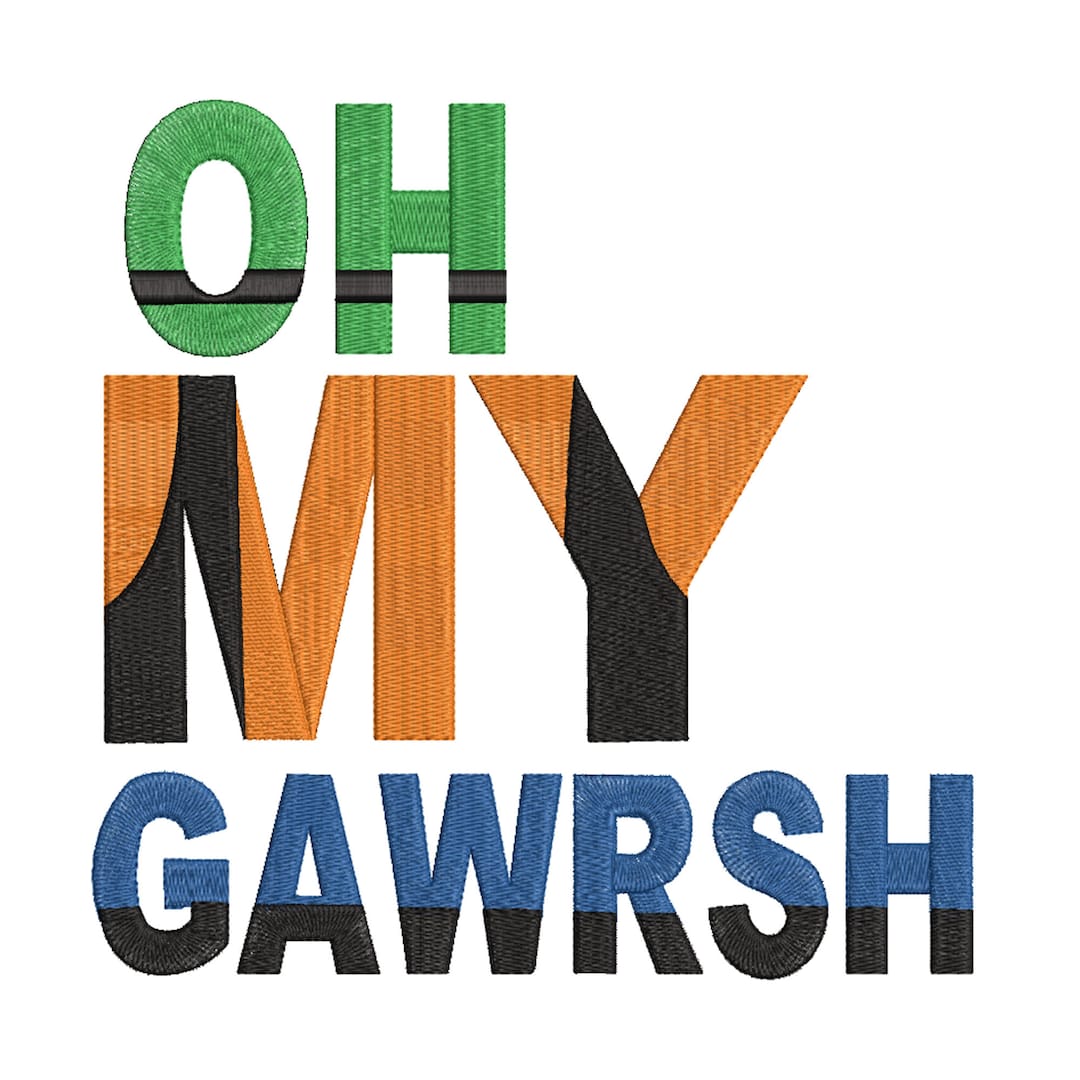 Goofy Machine Embroidery Design. Oh My Gawrsh - Etsy