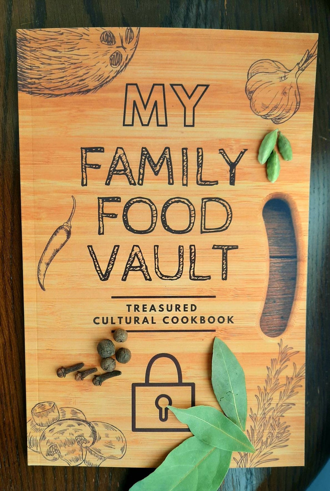 Chopping Board Design Blank Cookbook to Write In. - Etsy Singapore