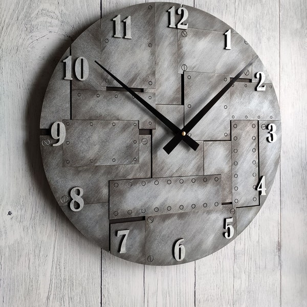 Metal Art Clock - Etsy
