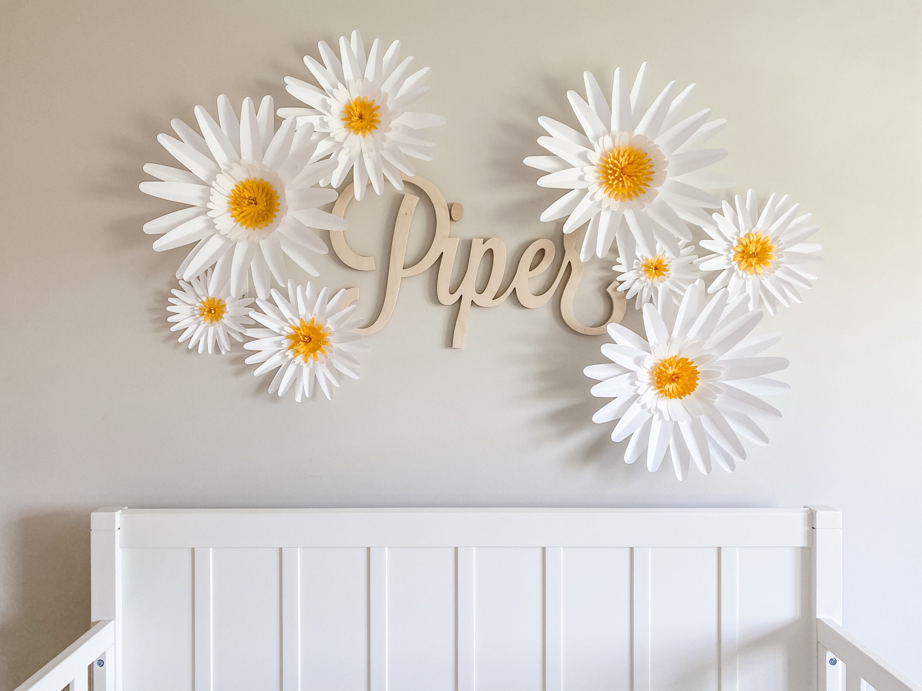 DIY Kit - Paper Flowers Set of 8 Small/medium/large/xl - Nursery ...