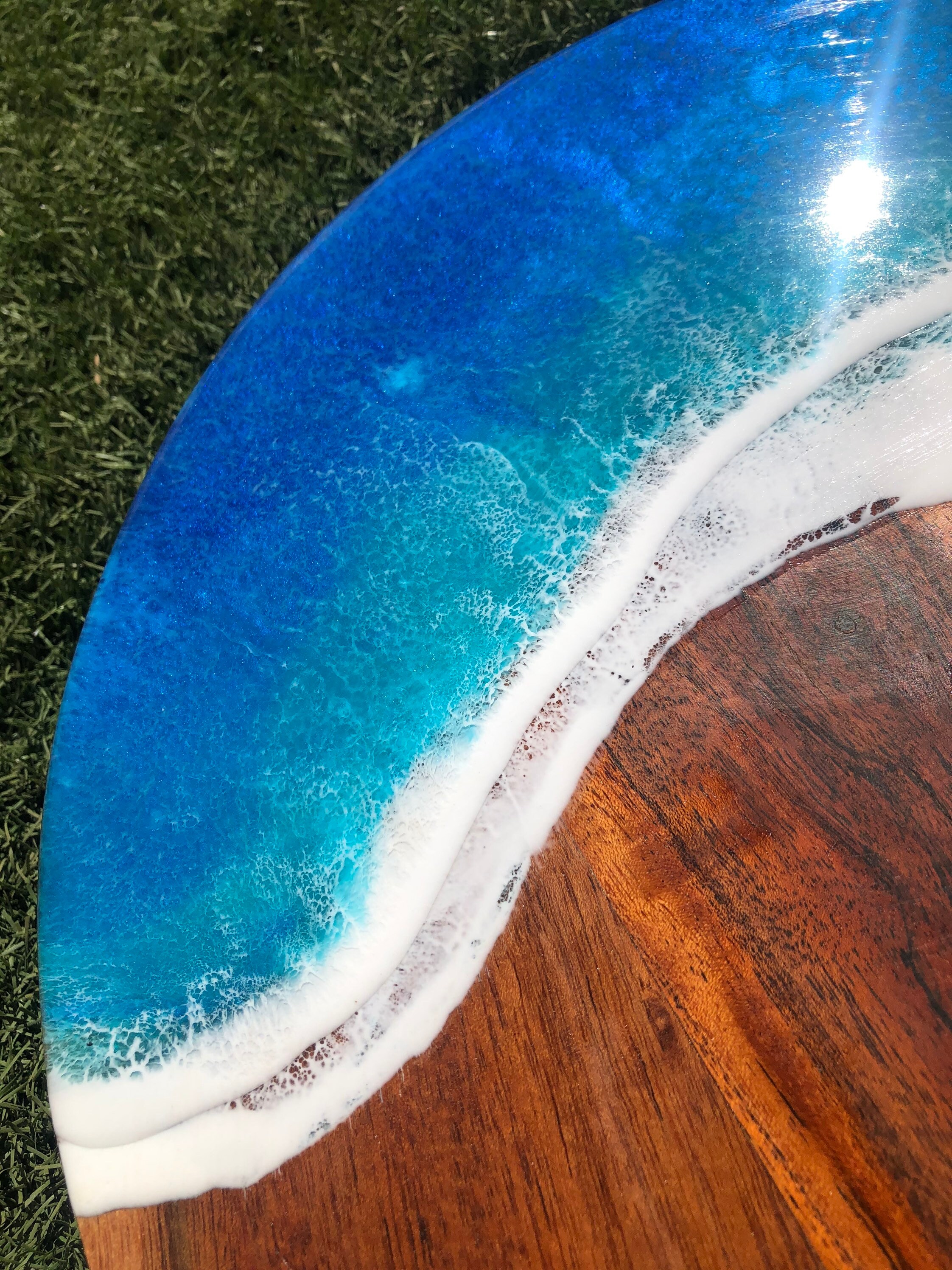 Ocean Resin Cheese Board - Etsy