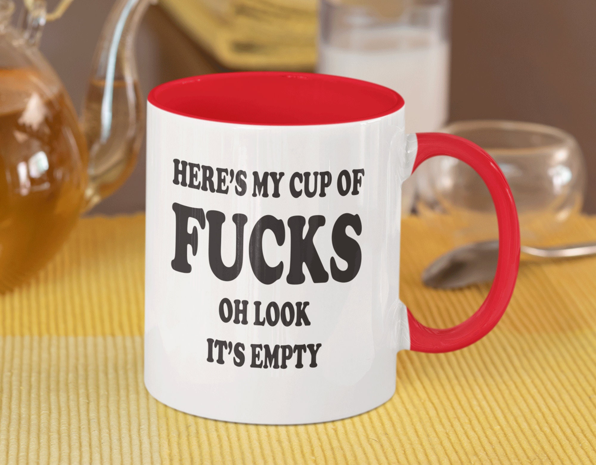 Rude Mug, Funny Office Mug, Secret Santa Gift, Funny Work Mug, Mug Gift ...