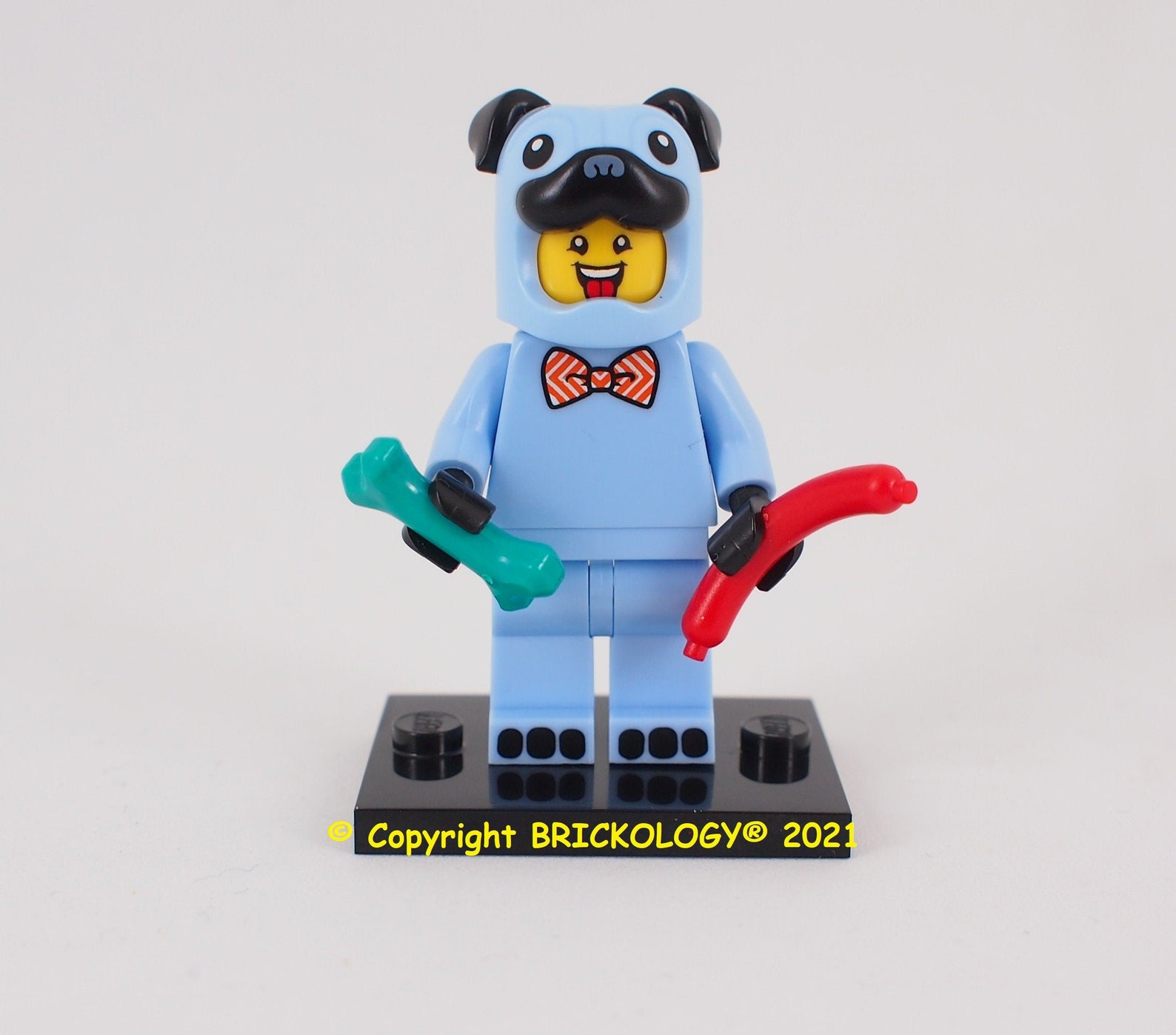 Lego® Pug Costume Guy Blue Variant BAM Lego Store Exclusive | Etsy