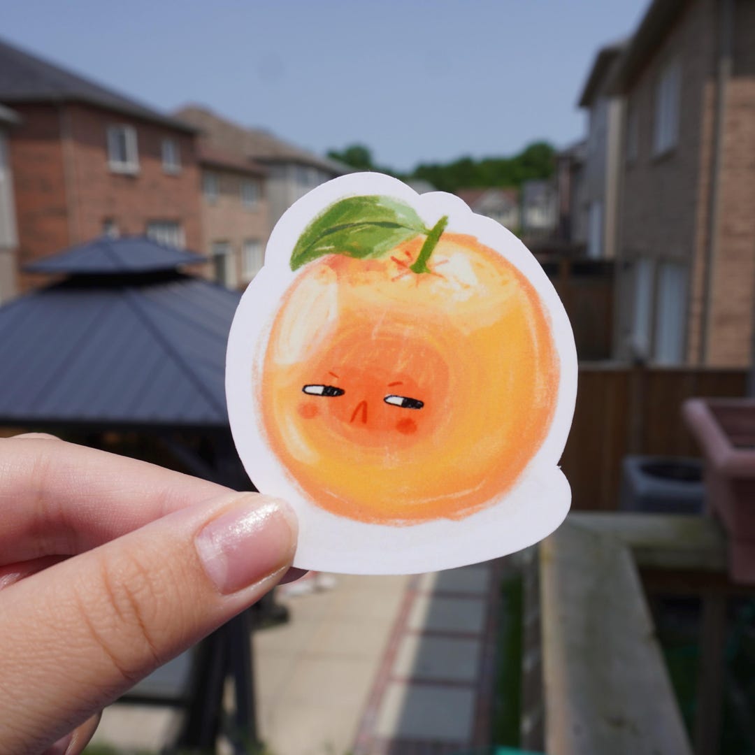 Orangtastic Side Eye Sticker - Matte Waterproof Vinyl - Etsy