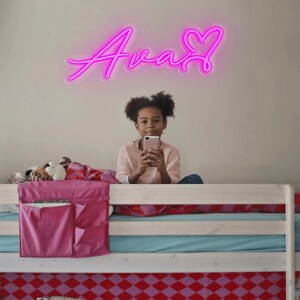 Custom Girl Room Neon Sign, Personalized Name Light, Name Neon Sign ...