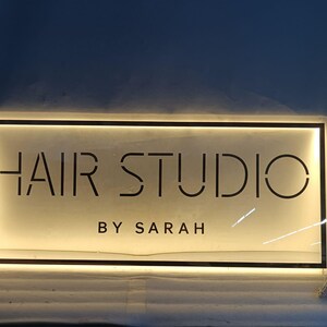 Business Sign Custom, Acrylic Neon Logo Signage, Logo Sign for Wall ...