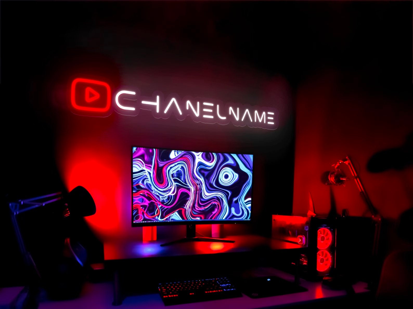 Gamer Neon Sign Custom, Game Room Decor, Personalized Gamer Tag Sign ...