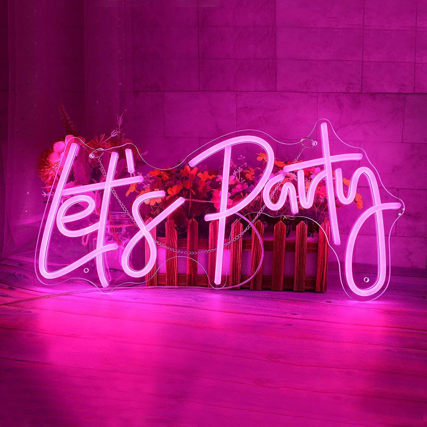 Party Time Neon Sign Led Light Custom Neon Sign Decoration - Etsy
