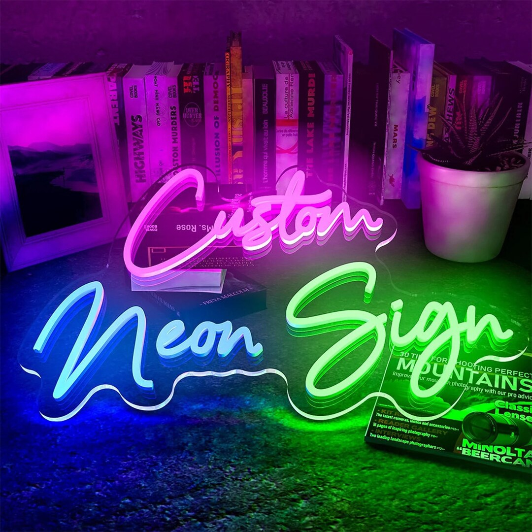 Custom Your Own Neon Sign,wedding Name Neon Sign Custom Neon Sign ...