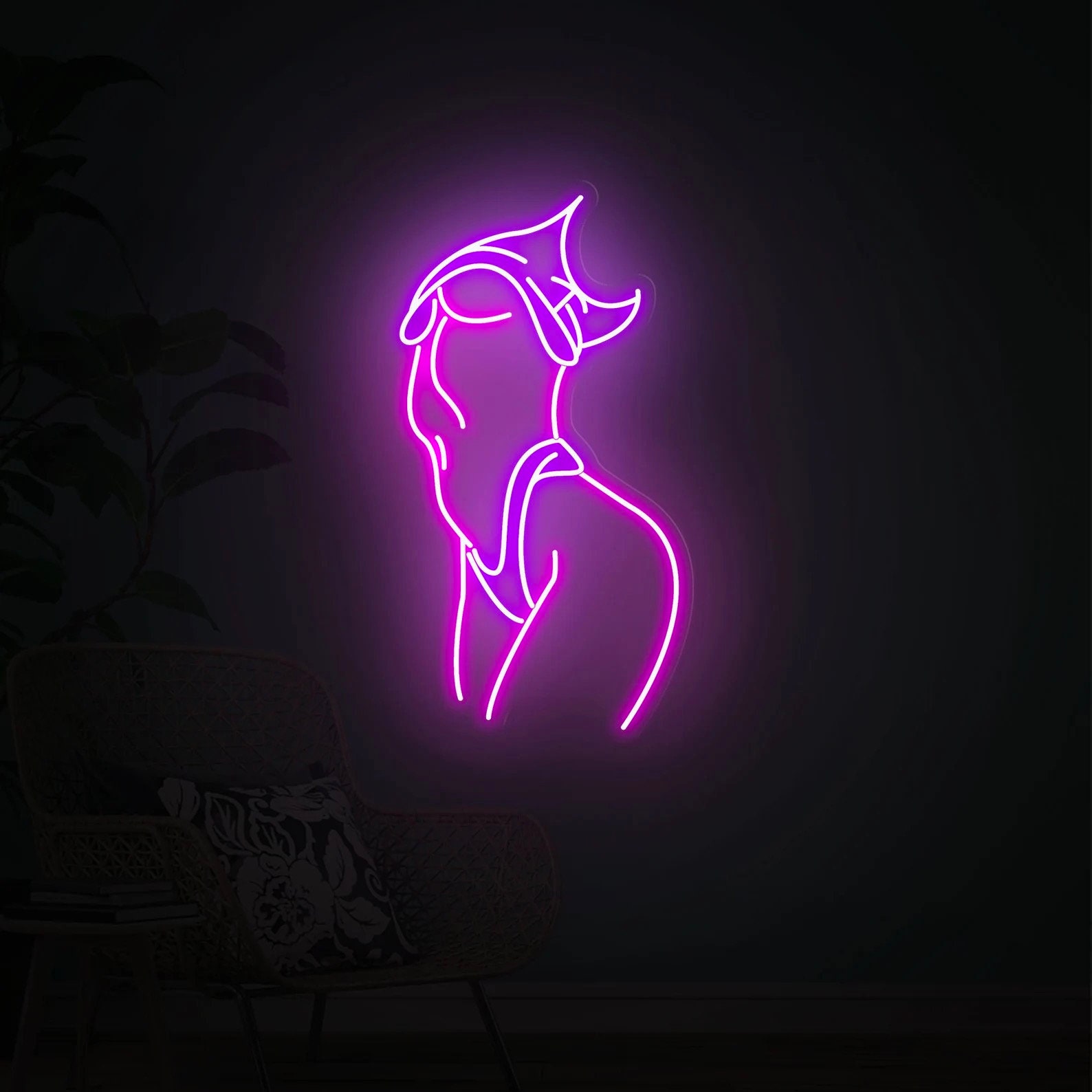 Body Neon Sign,girl Body Neon Sign,woman Neon Sign,lady Neon Sign,woman ...