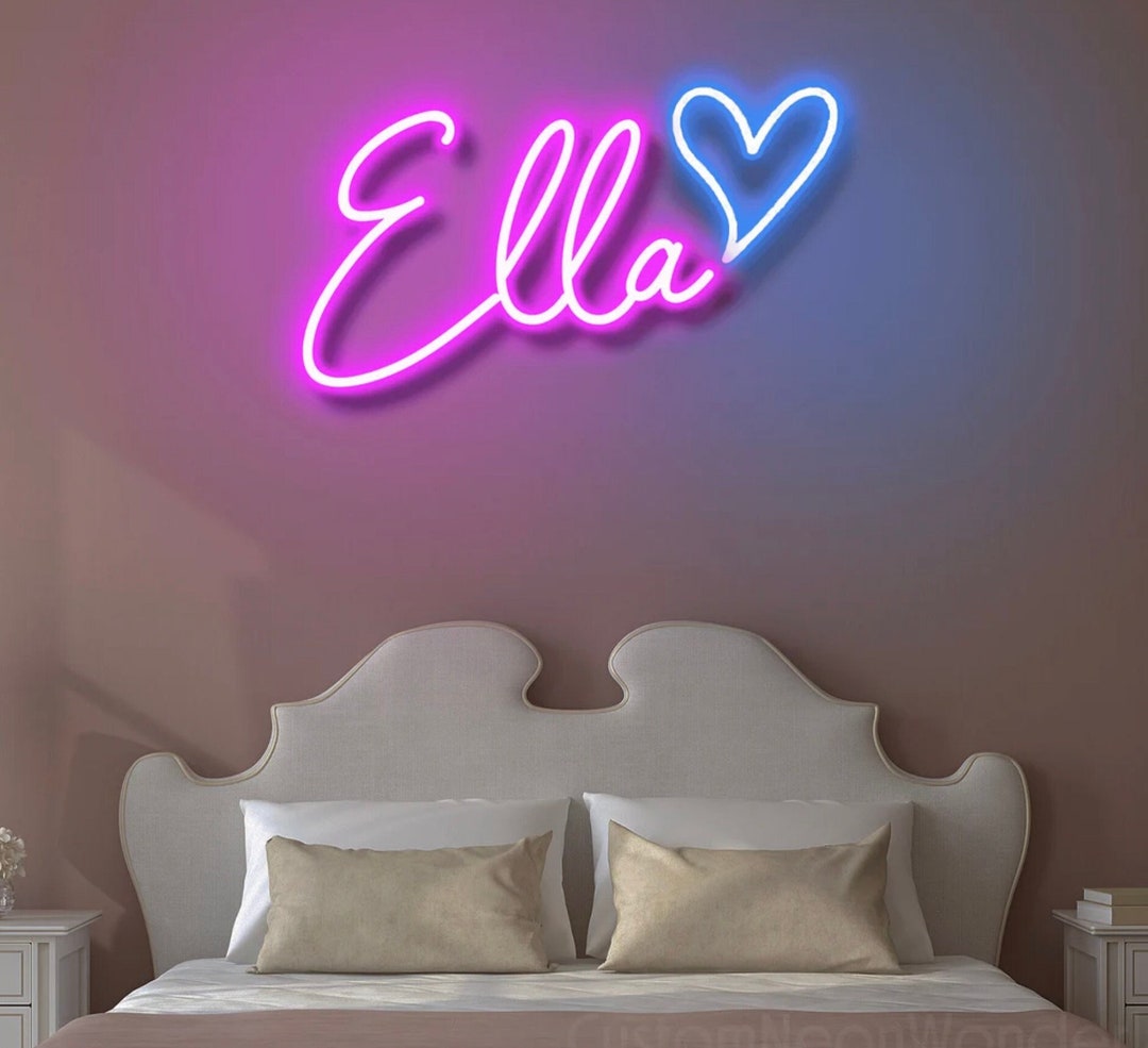 Neon Sign Teenage Girl Gifts Neon Name Sign Nursery Name Sign bedroom ...