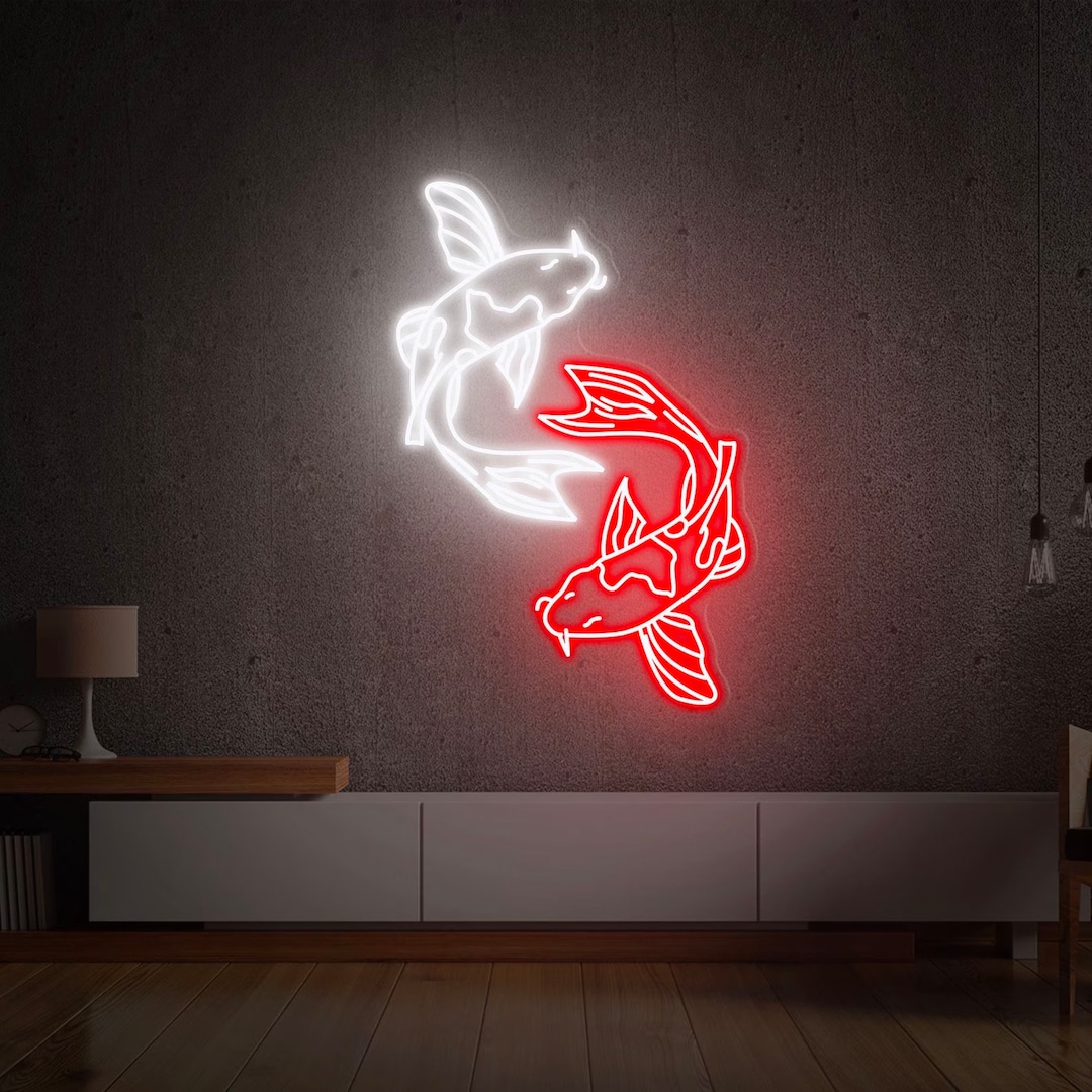 Custom Japan Neon Sign,koi Fish Neon Sign, Japanese Neon Sign, Koi ...