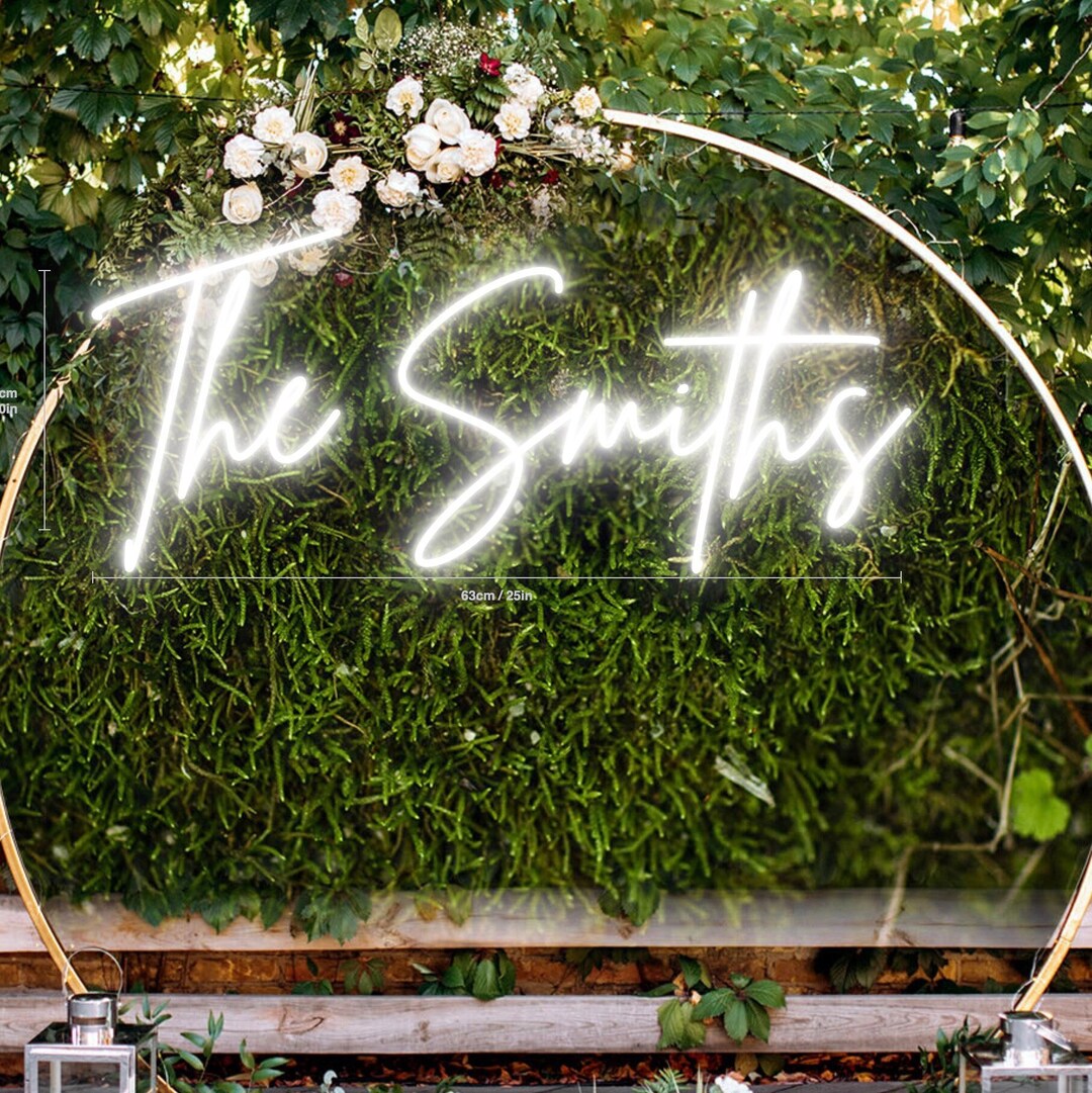 Custom Neon Sign Neon Sign Wedding Neon Sign Led Neon Sign Name Neon ...