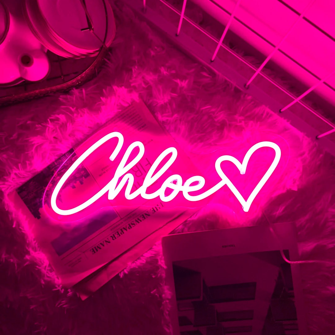 Custom Girl Room Neon Sign, Personalized Name Light, Name Neon Sign ...