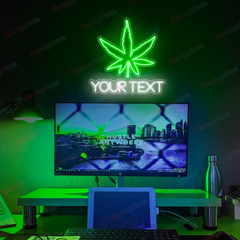 Personalized Weed Neon Sign Custom Cannabis Led Sign Culture Smoking ...