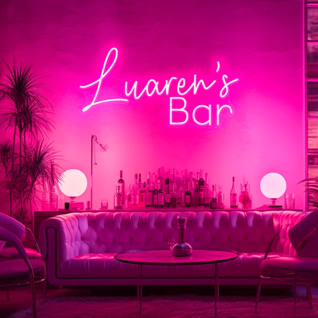 Personalized Home Bar Neon Sign, Customized Home Bar Neon Sign, Novelty ...