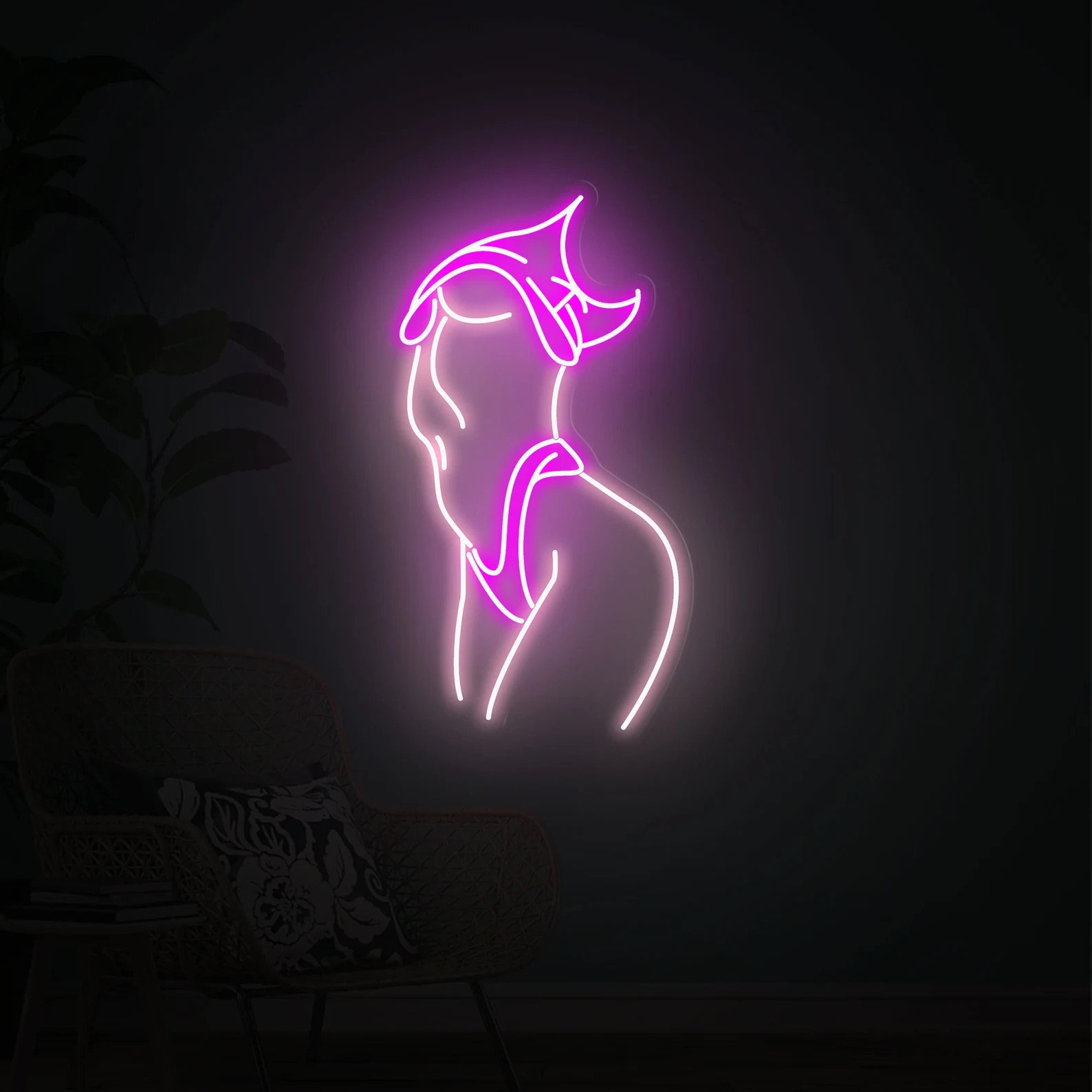 Body Neon Signgirl Body Neon Signwoman Neon Signlady Neon - Etsy