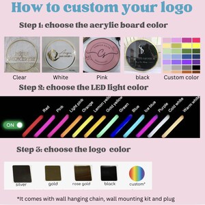 Neon Business Sign | 3D Logo BACKLIT Sign | Led Sign | Custom Acrylic ...