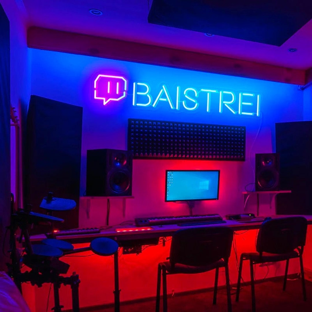 Gamer Neon Sign Custom, Game Room Decor, Personalized Gamer Tag Sign ...