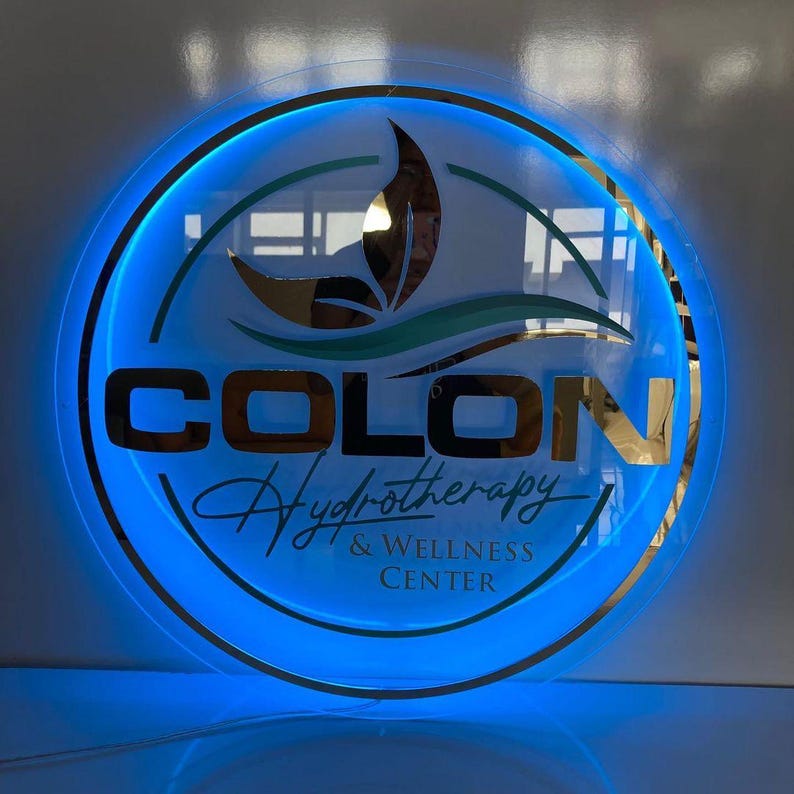 Neon Business Sign | 3D Logo BACKLIT Sign | Led Sign | Custom Acrylic ...