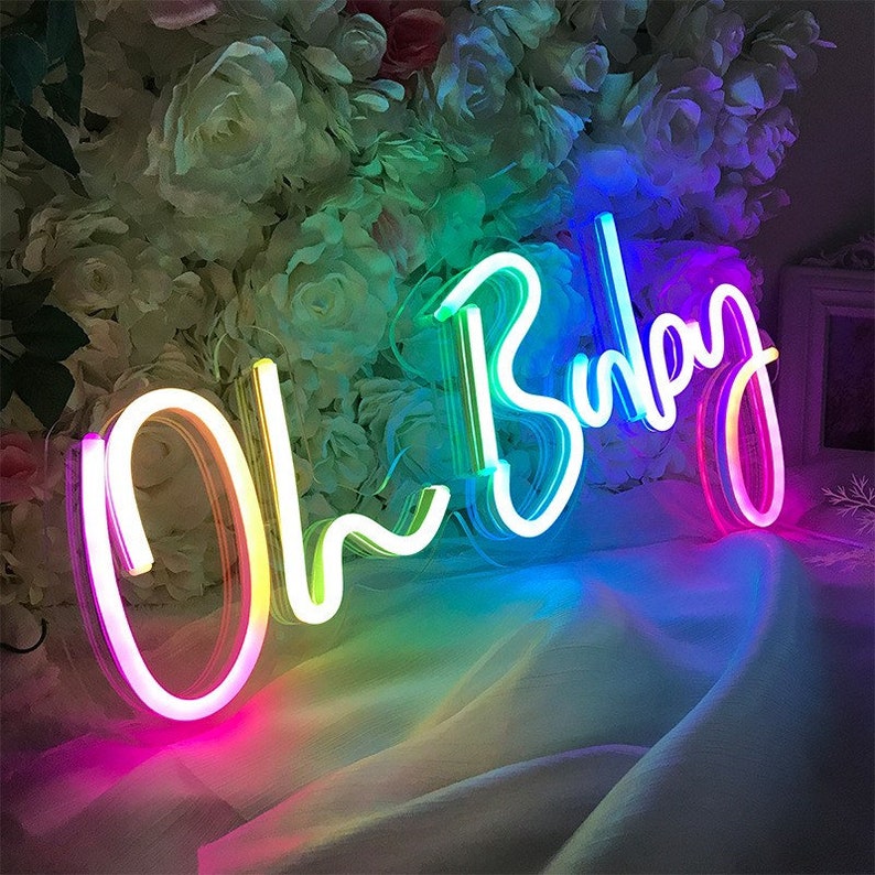 RGB Neon Sign Led Light Custom Neon Sign Decoration Hand - Etsy