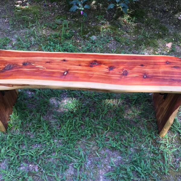 Cedar Bench - Etsy