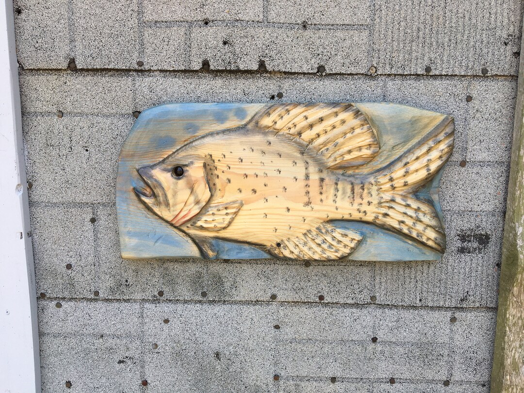 Crappie Chainsaw Carving Sculpture Statue Art Decor Wood Fish - Etsy