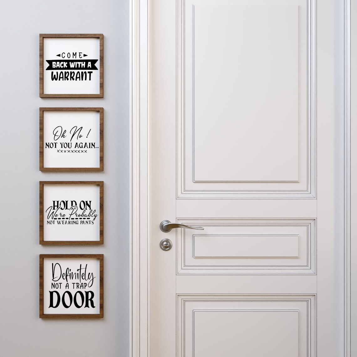 Door Hanging Funny Door Signs | Etsy