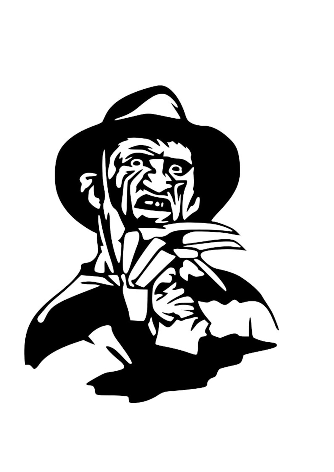 Freddy Krueger SVG Halloween Horror Design SVG - Etsy UK