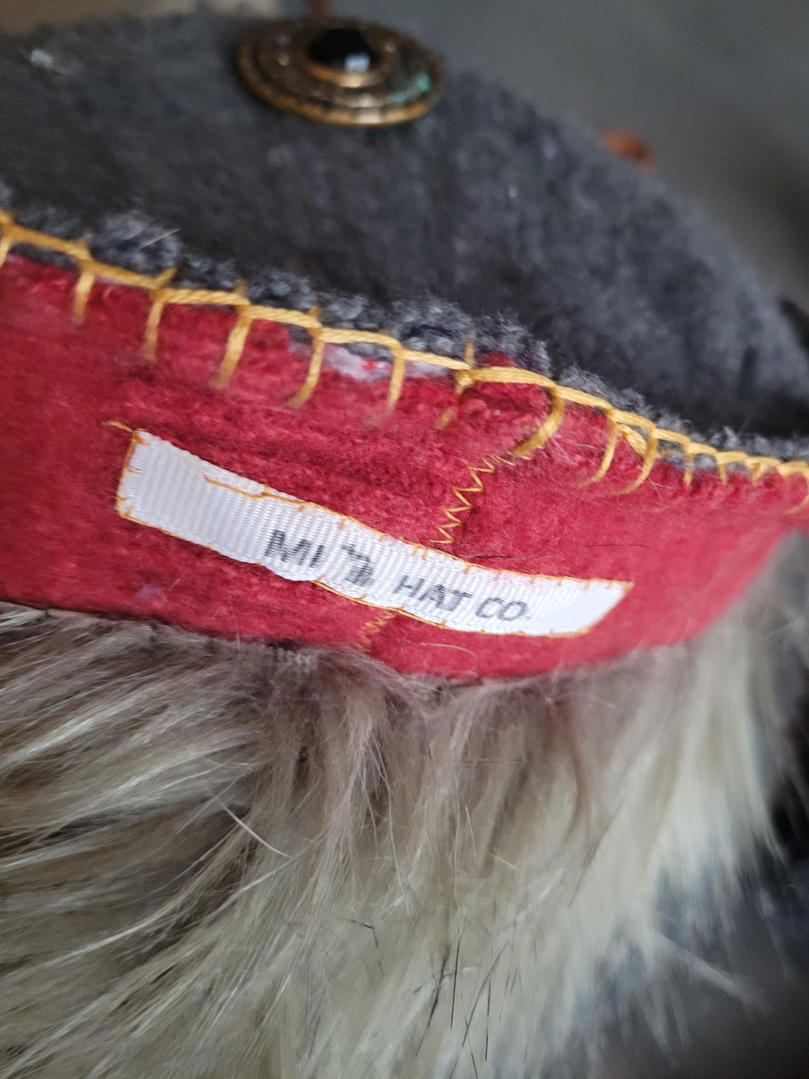 Clay Colored Cloched Hat Framed in Faux Fur - Etsy