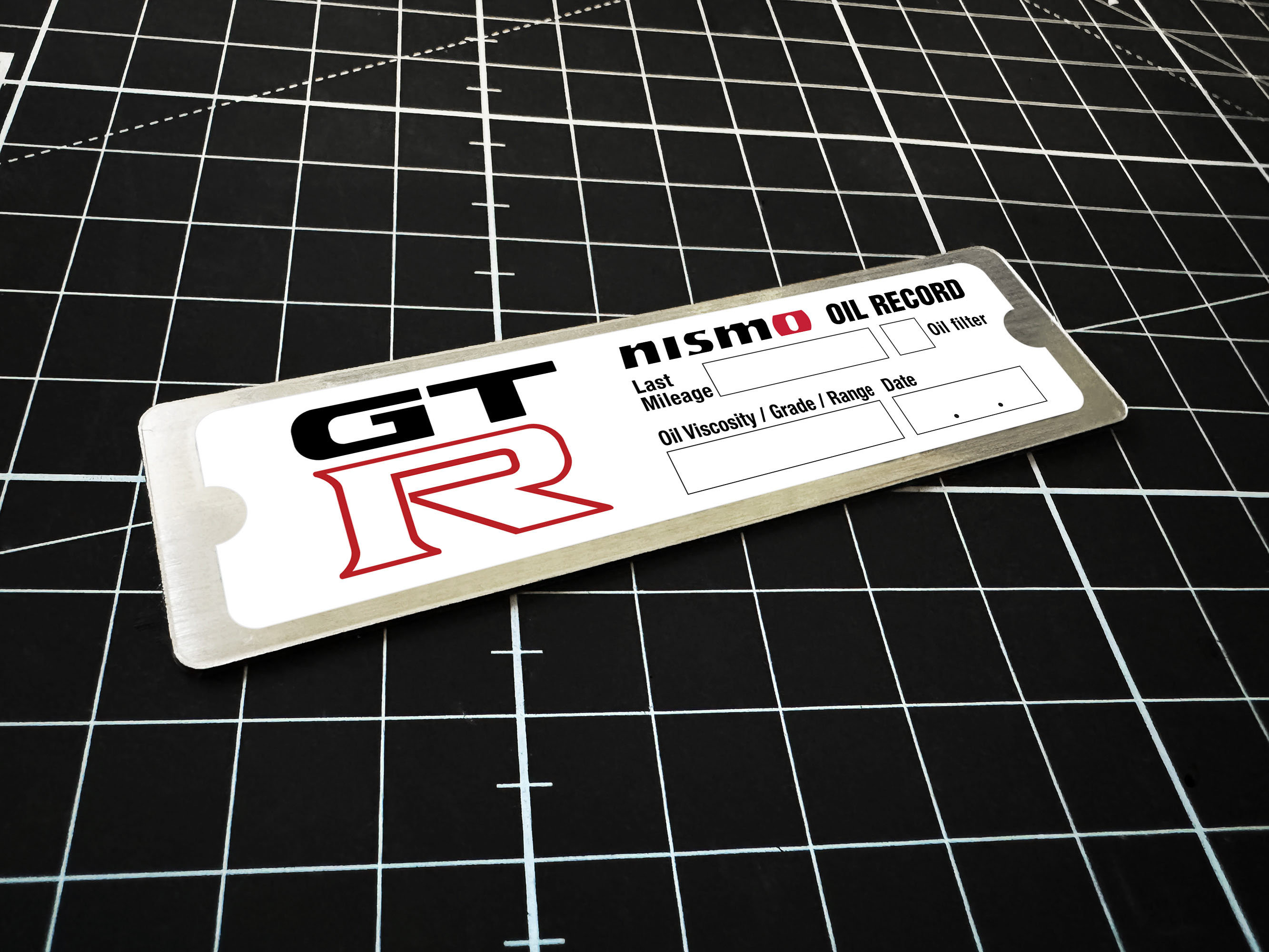 R33 / R34 Skyline / R35 GTR Oil Change Record Mount Plate & Sticker - Etsy