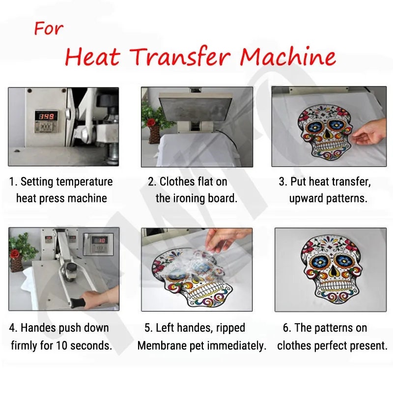 Ready to Press Heat Transfers for T-shirts, Tote Bag Transfers, Iron on ...