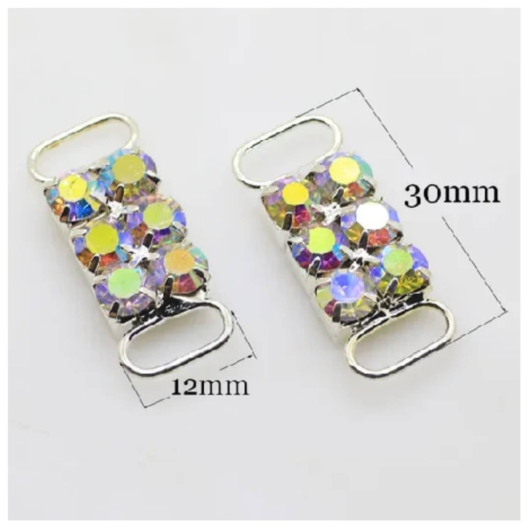 AB Silver Rhinestone Bikini Connector, Chain Swimwear Bikini Connector ...