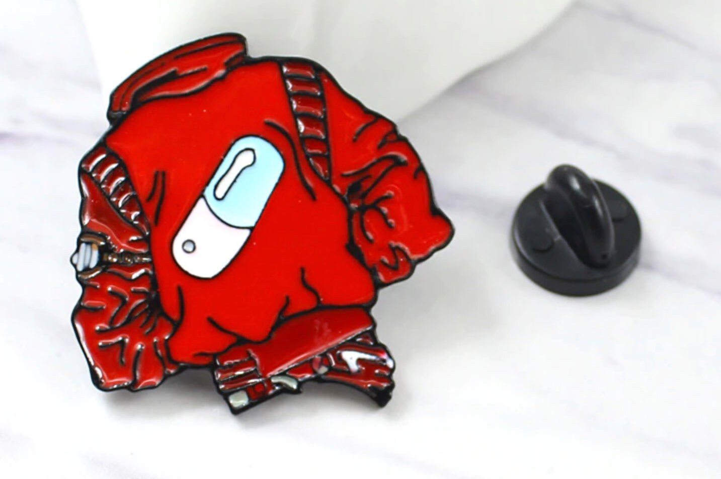 Pill Jacket Enamel Pin - Etsy