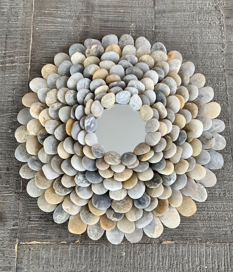 Handmade Stone Wall Art – Natural Rock Wall Sculpture, Modern Rustic ...