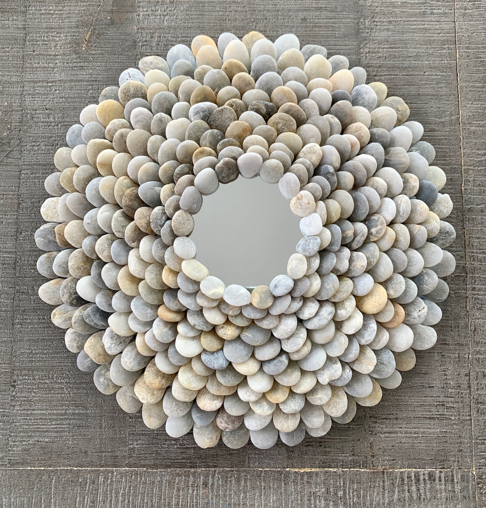 Handmade Stone Wall Art – Natural Rock Wall Sculpture, Modern Rustic ...