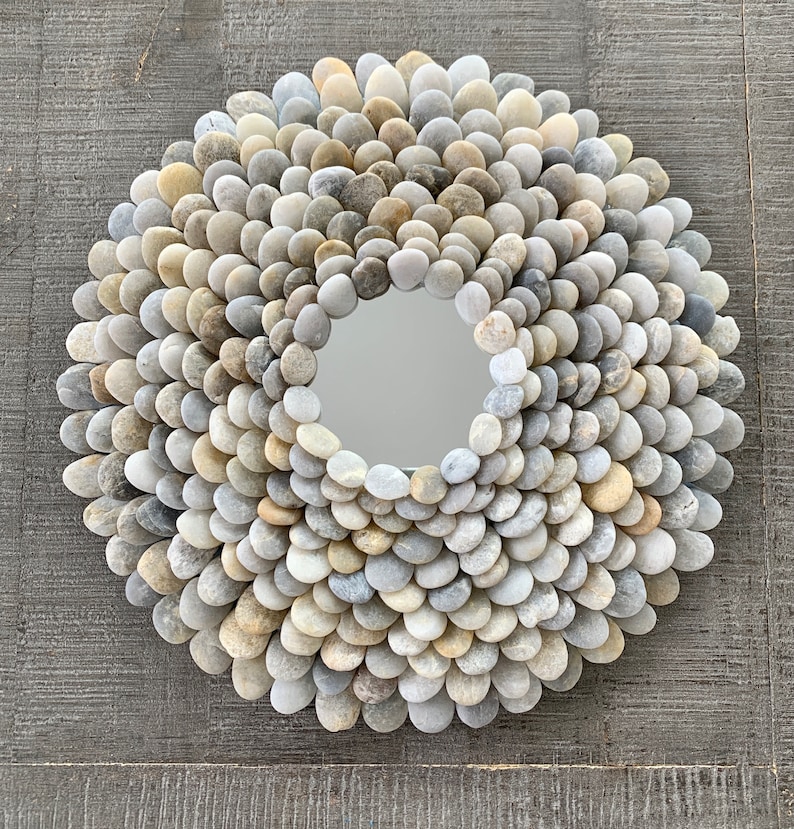Handmade Stone Wall Art – Natural Rock Wall Sculpture, Modern Rustic ...